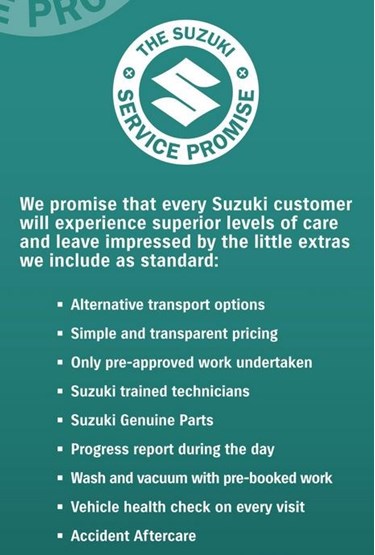 Suzuki introduces Service Promise | AM-online