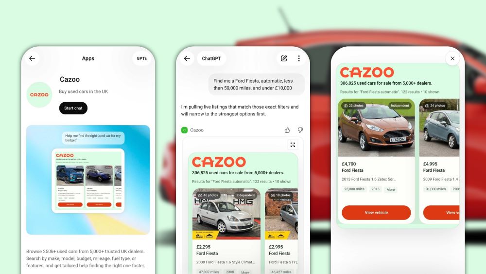 ChatGPT car search app launched by Cazoo | Car dealer news