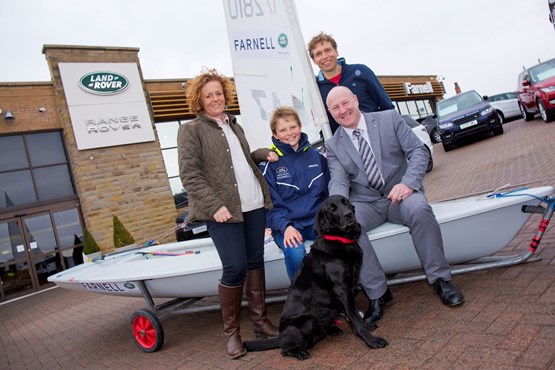 Farnell Land Rover support young GB sailor | AM-online