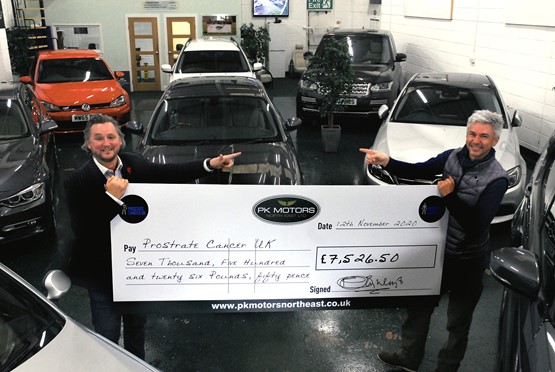 PK Motors raises £7,500 for Prostate Cancer UK | AM-online