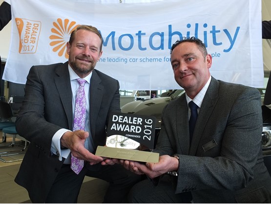 Blackburn car executive celebrates National Motability Commendation ...
